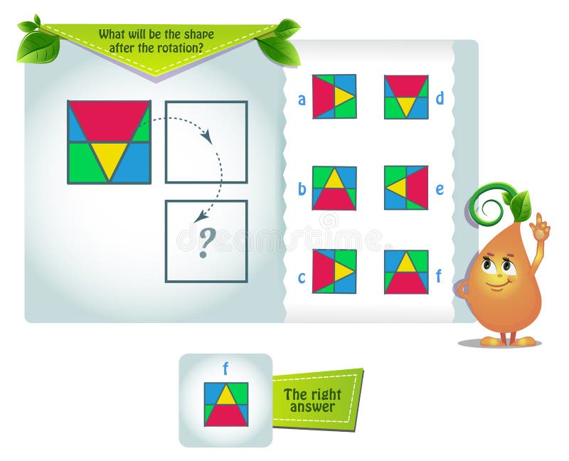 Puzzles Shape after the Rotation Stock Illustration - Illustration of ...