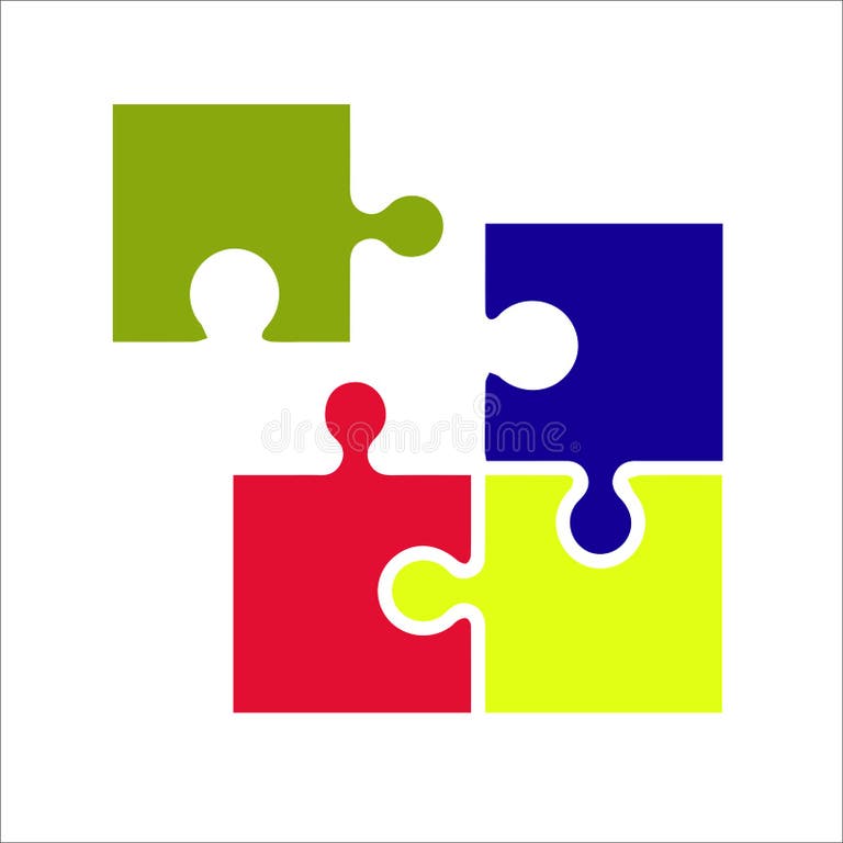 Four White Puzzles Stock Illustrations – 561 Four White Puzzles Stock ...