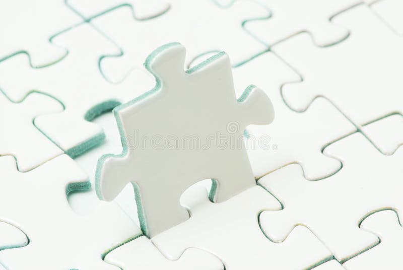 White Puzzles for Background Stock Photo - Image of decisions, missing ...