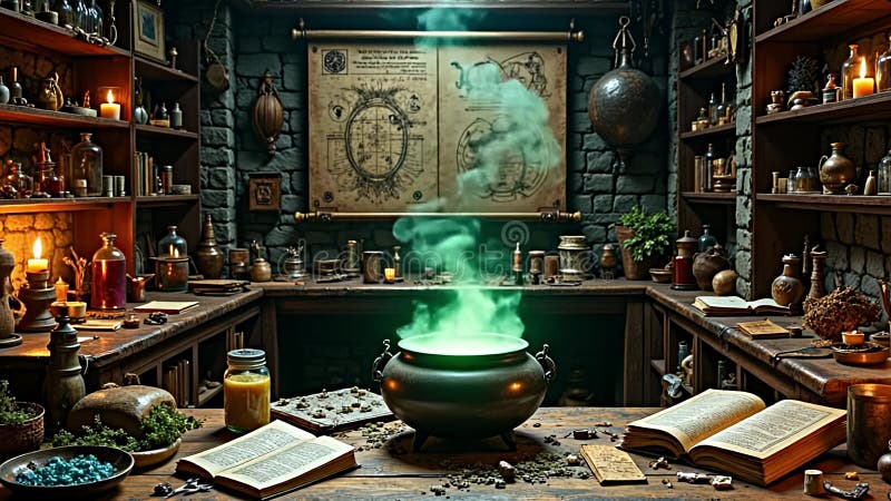 An Puzzling Alchemist S Laboratory, Littered with Unparalleled ...