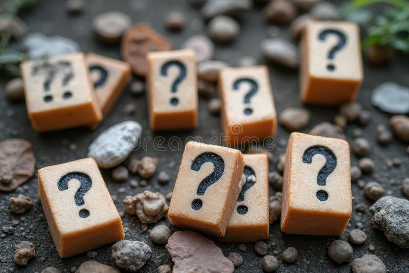 Puzzling Inquiries and Quirky Symbols Stock Image - Image of diverse ...