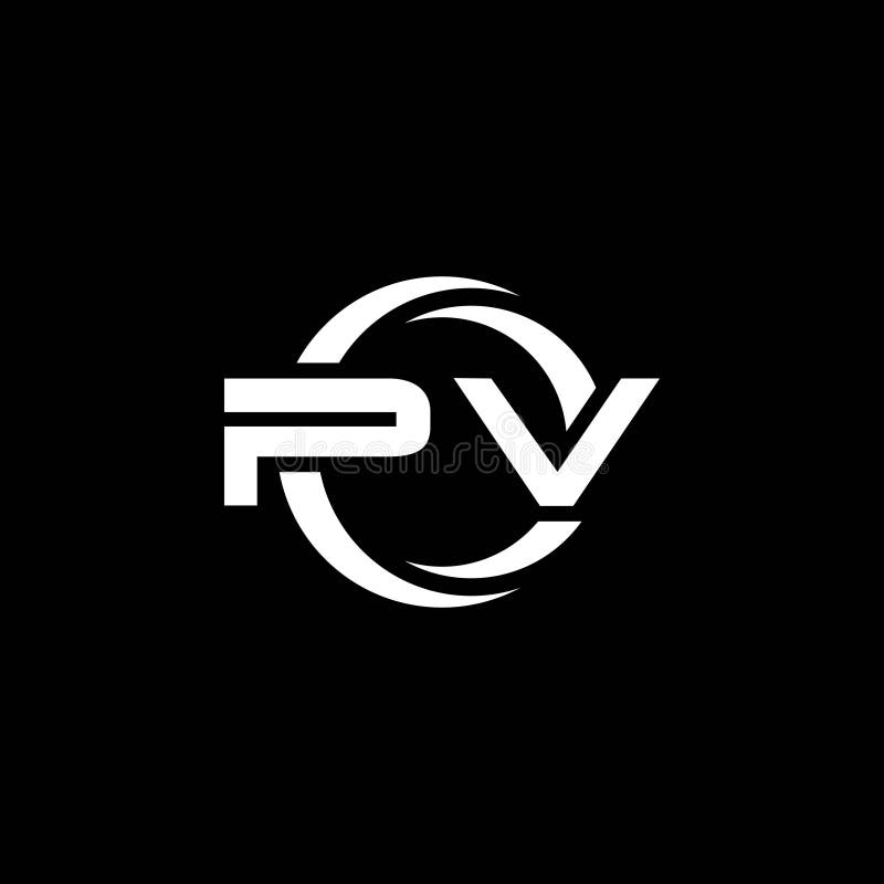 PV Logo Monogram Design Template Stock Vector - Illustration of concept ...
