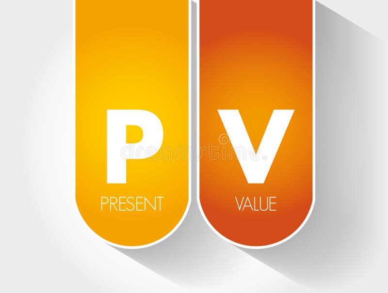 PV - Present Value Acronym, Business Concept Background Stock ...
