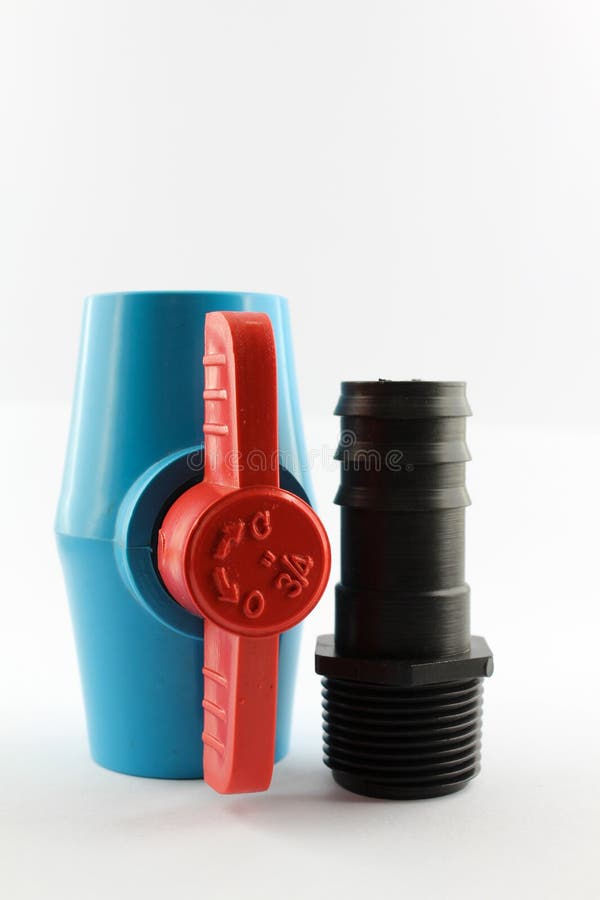 PVC ball valve. stock photo. Image of couplings, pipe - 44183152