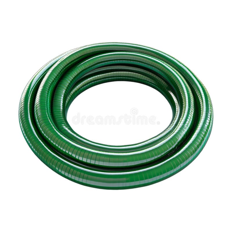 PVC Braided Water Hose Pipe on Transparent Background - Ai Generated ...