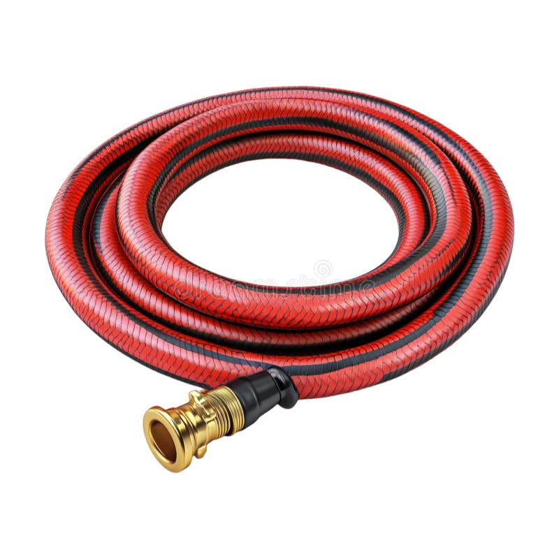 PVC Braided Water Hose Pipe on Transparent Background - Ai Generated ...
