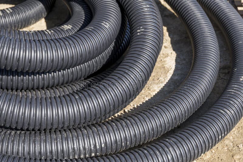 PVC coil pipe stock image. Image of coil, irrigate, tube - 87908155