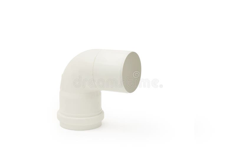 PVC Curve on a White Background Stock Photo - Image of drainage ...