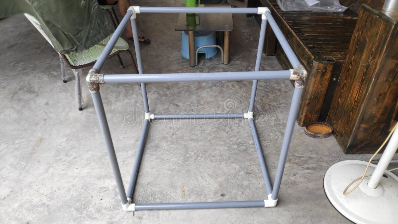 PVc diy work stock image. Image of iron, chair, room - 209722893