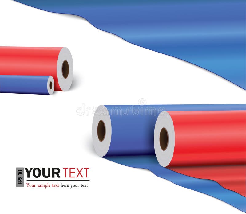 PVC Film Plastic Film or Foil, Isolated on White Background. Stock ...