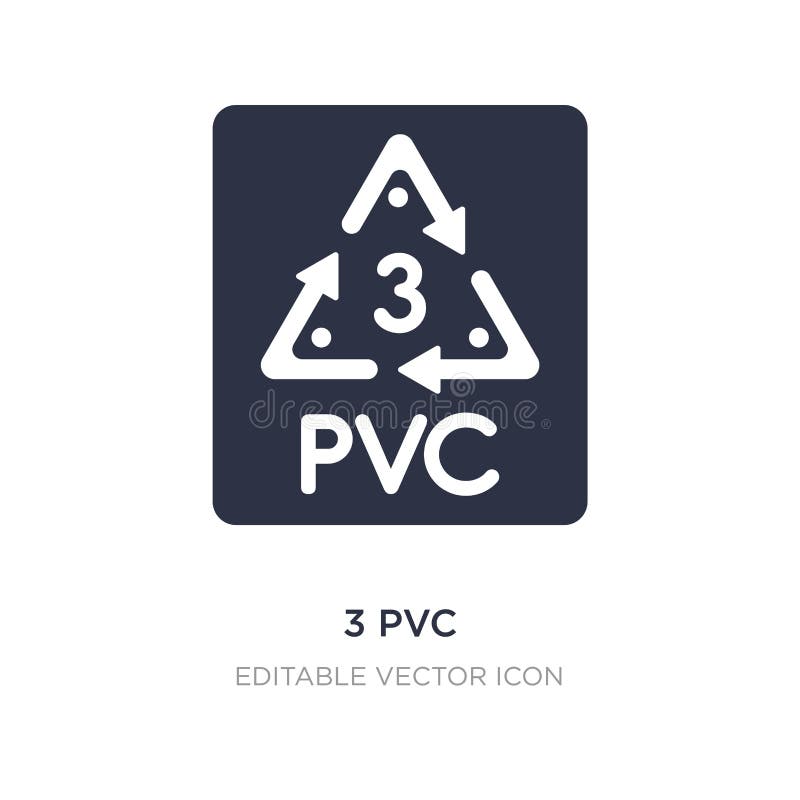 3 Pvc Icon on White Background. Simple Element Illustration from UI ...