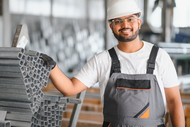 PVC Industry Worker or Operator Making Frames for Windows and Doors ...