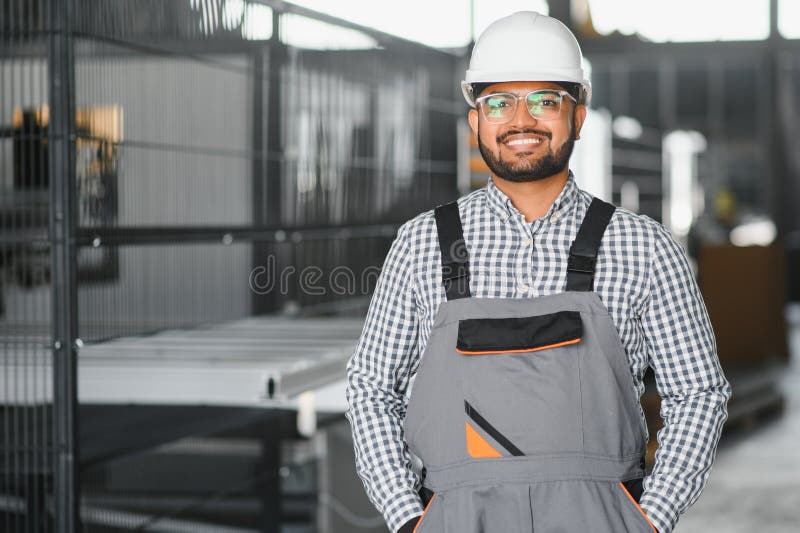 PVC Industry Worker or Operator Making Frames for Windows and Doors ...