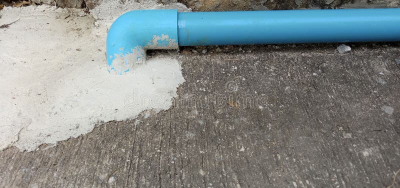 PVC Pipe Connected To the Ground Stock Photo - Image of gate, control ...