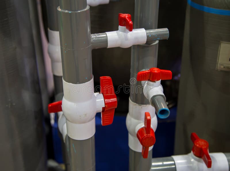 PVC Pipe Connection Witn Fiiting Stock Image - Image of water, connect ...