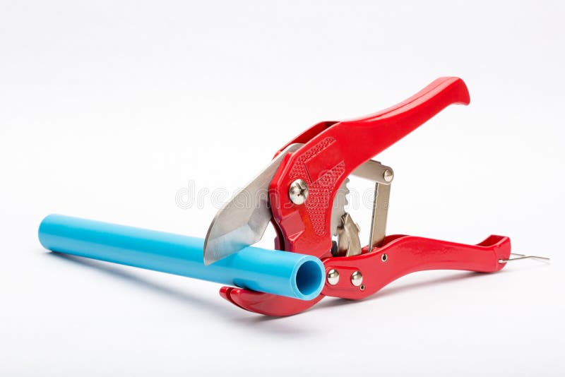 PVC Pipe Cutting and PVC Pipe Stock Photo - Image of materials, hand ...