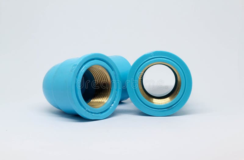 Pipe Fitting on White Background. Stock Photo - Image of tighten ...