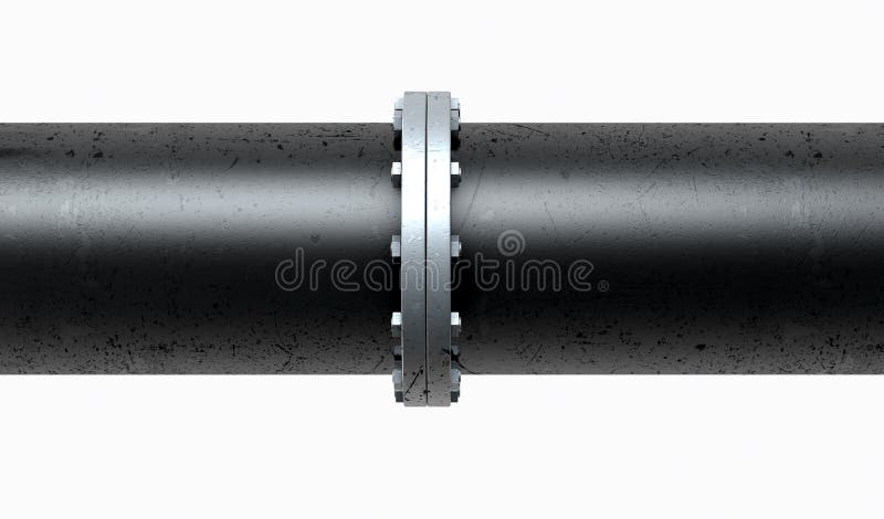 PVC Pipe Section stock illustration. Illustration of inlet - 129614861