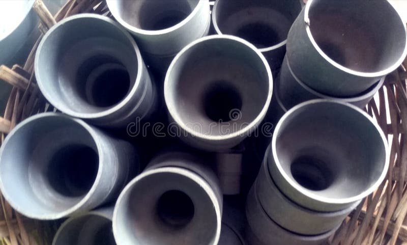 Pvc pipe in a warehouse stock image. Image of sink, basket - 273057673