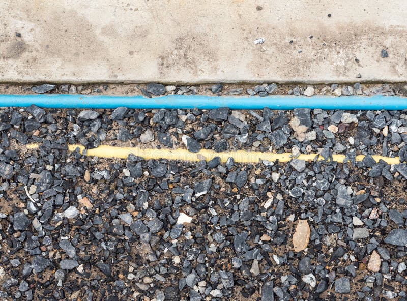 PVC Pipe for Plumbing and Wire Stock Photo - Image of yellow, supply ...