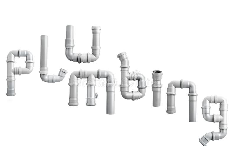 PVC pipe Plumbing word stock illustration. Illustration of joint - 64420453