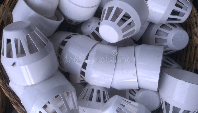 Pvc pipe in a warehouse stock photo. Image of white - 273057216