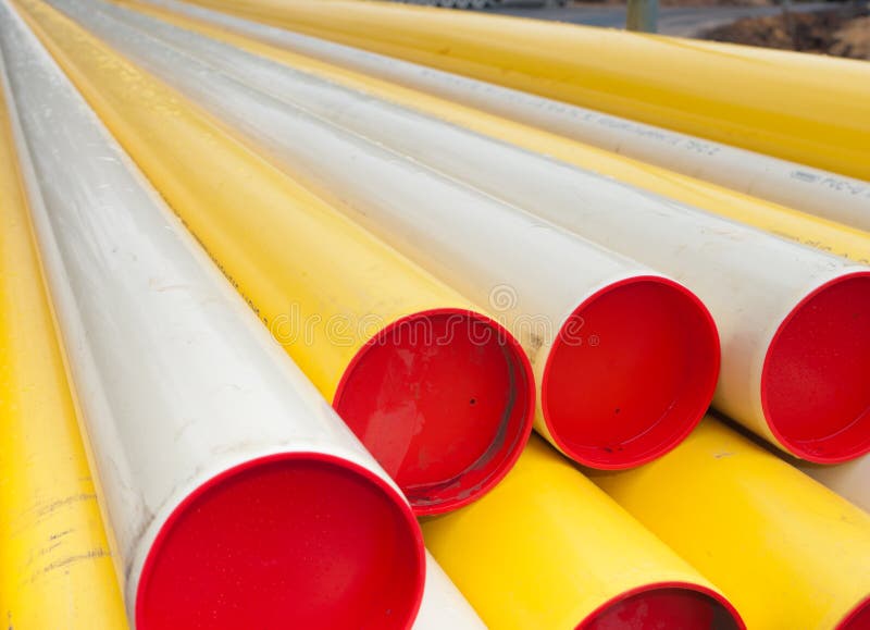 Pvc pipes stock photo. Image of bundle, drain, drainage - 24094846