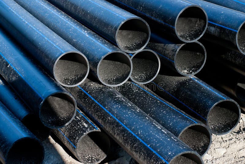PVC pipes stock image. Image of industry, plumbing, site - 44171647