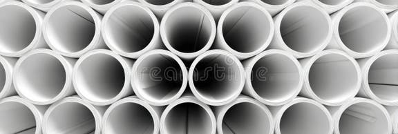 PVC Pipes Arranged in a Triangle Formation with Upper Section Painted ...