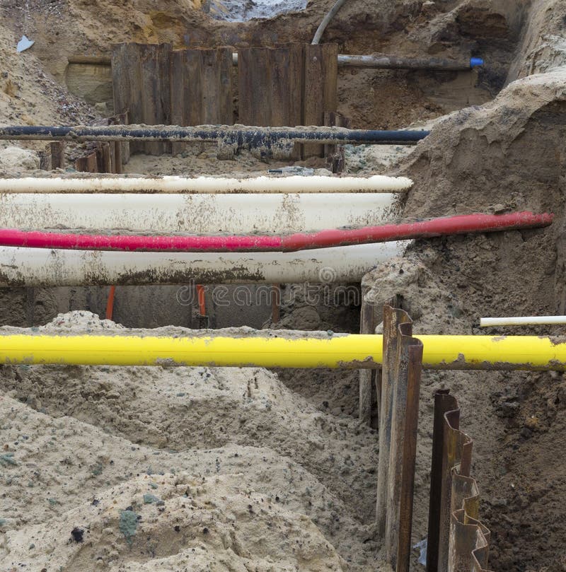 Pvc sewer pipe stock image. Image of drain, insulate - 110608425