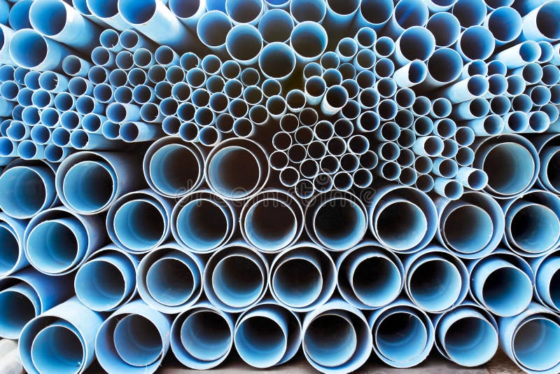 PVC pipes stock photo. Image of blue, residential, plumbing - 31318392