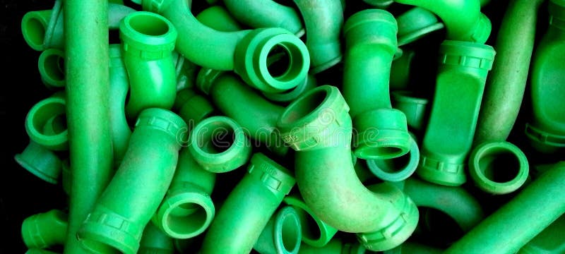 PVC Pipes in a Warehouse for Sealing Leakages Stock Photo - Image of ...
