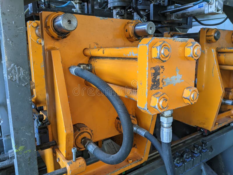 PVC Plastic Container Manufacturing Process Stock Photo - Image of ...