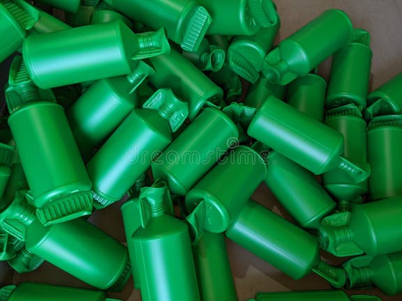 PVC Plastic Container Manufacturing Process Stock Photo - Image of ...