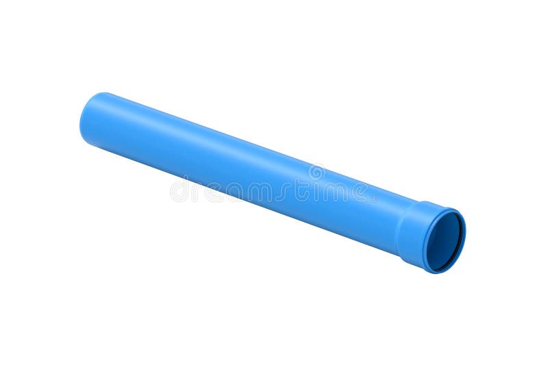 PVC Plastic Pipe Isolated on White Background Stock Illustration ...