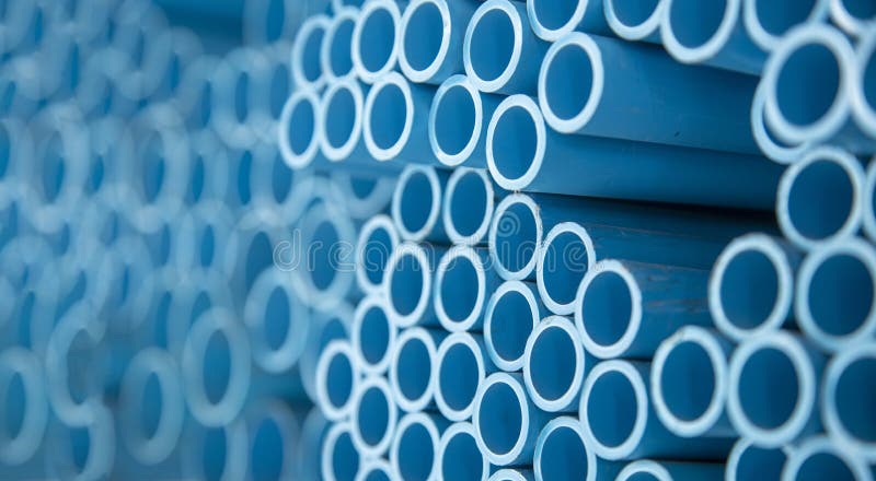 PVC Plastic Pipe for Water Transfer Stock Photo - Image of build ...