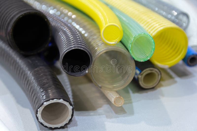 PVC, Polyurethane Hoses Close-up Stock Photo - Image of site, material ...