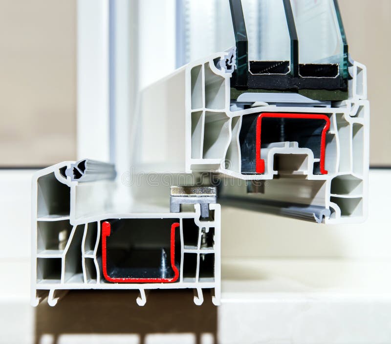 Plastic window frame stock photo. Image of plastic, design - 13765162