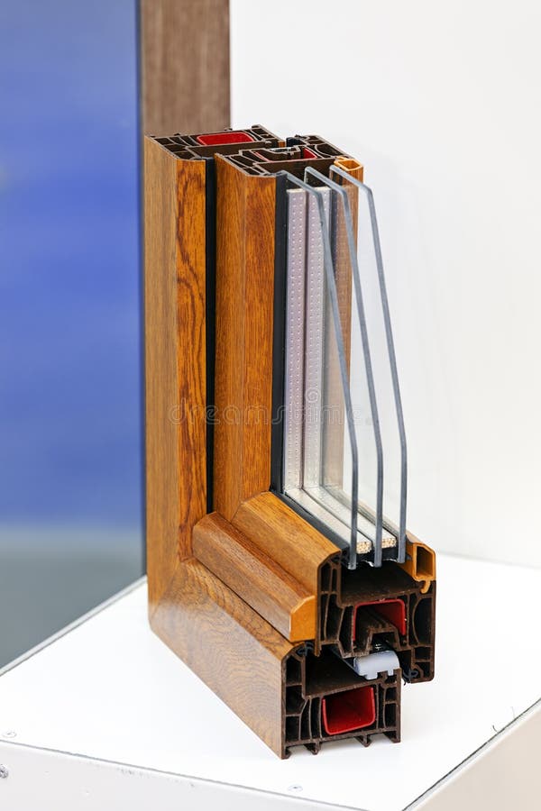 PVC profile for window stock image. Image of interior - 72338175