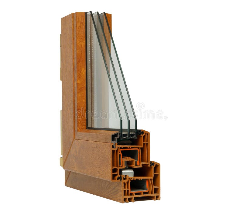 Pvc Profile Windows with Triple Glazing Stock Illustration ...