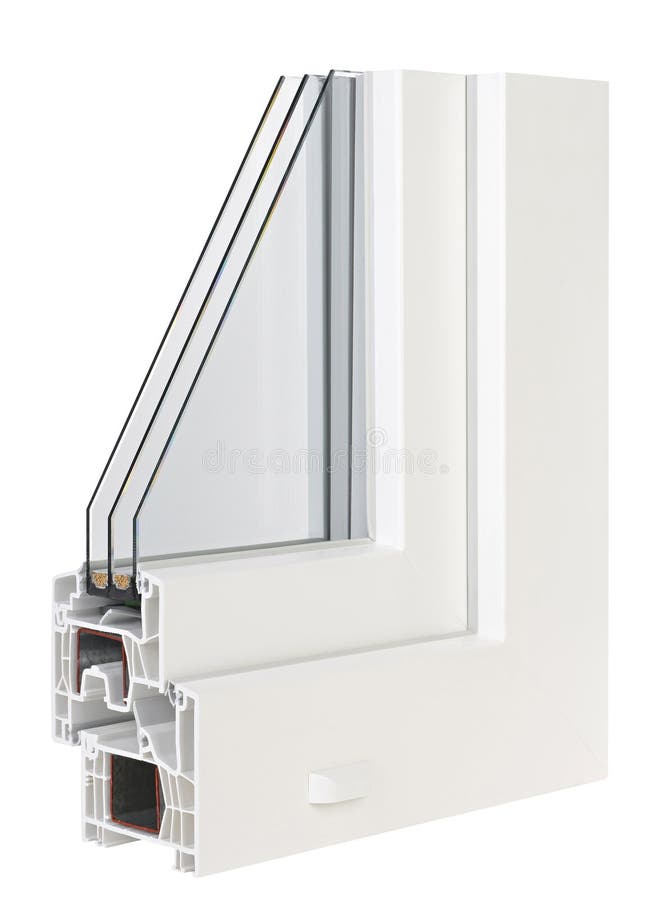 Pvc Profile Windows with Triple Glazing Stock Illustration ...