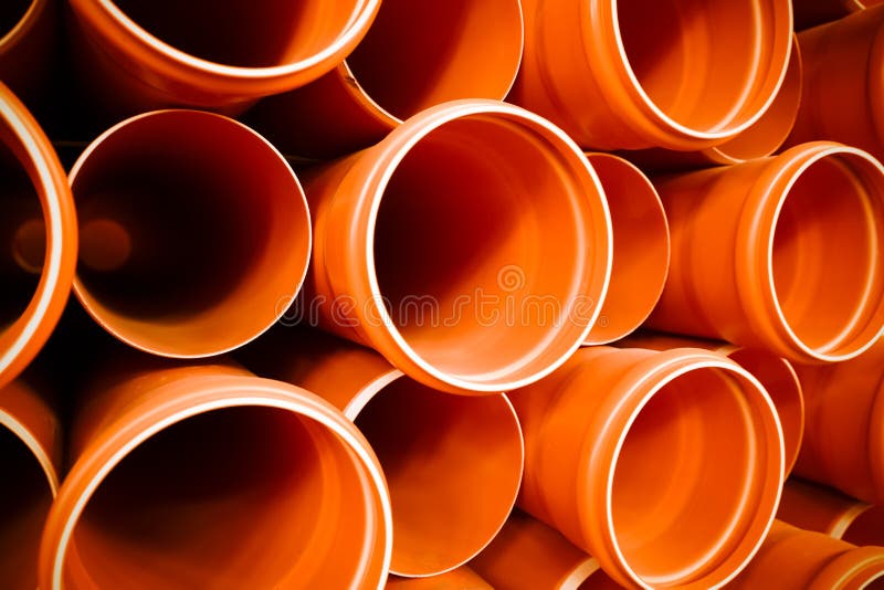 PVC-Rohre Plastik stockbild. Bild von rohr, plastik, angehäuft - 35969155