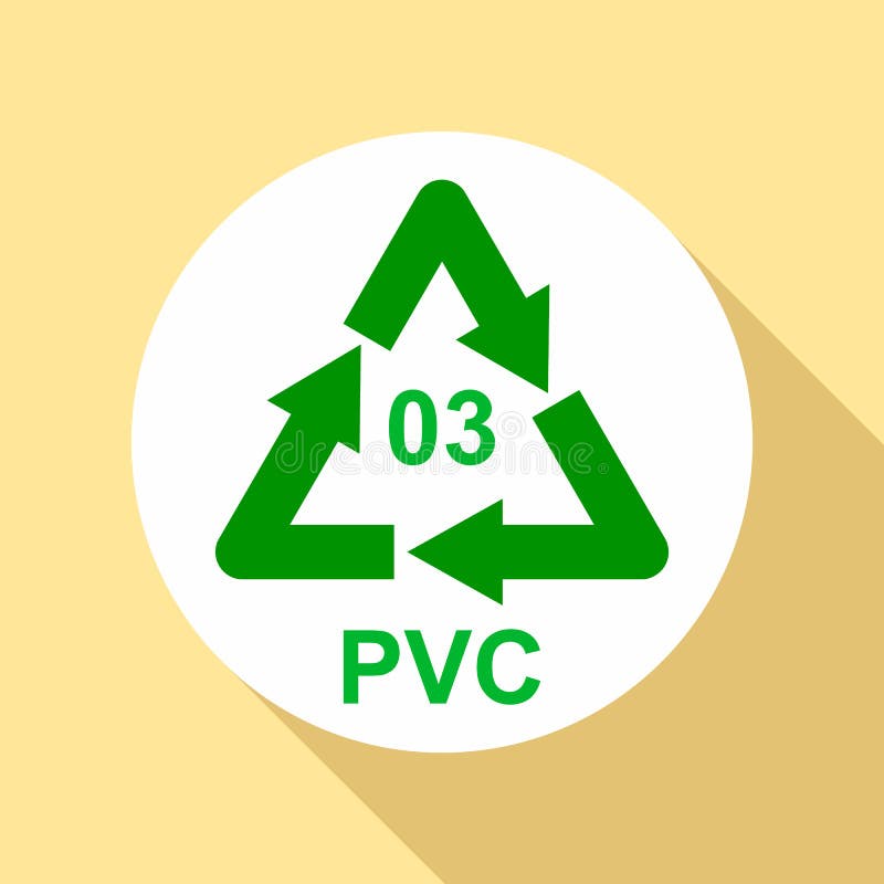 Pvc sign icon, flat style stock vector. Illustration of icon - 129478933