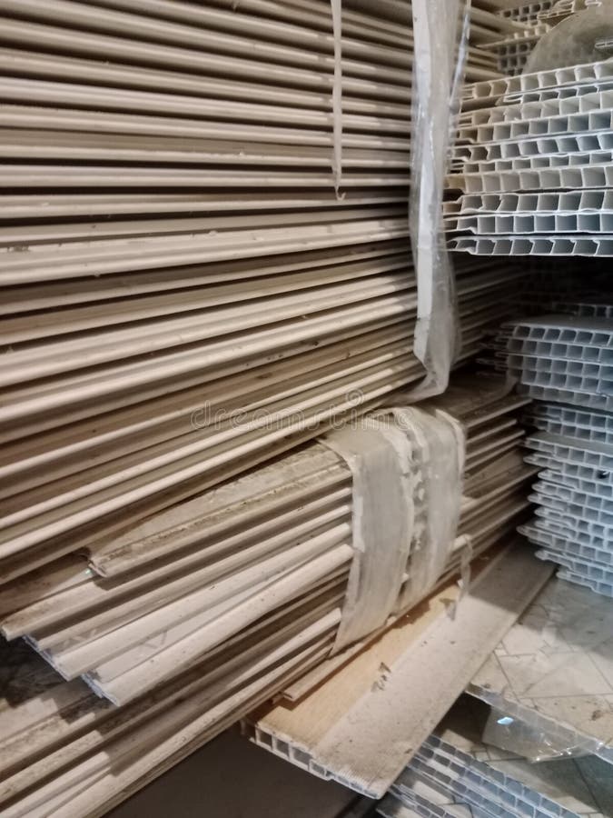 Pvc Stacked in a Storage Warehouse Stock Image - Image of storage ...