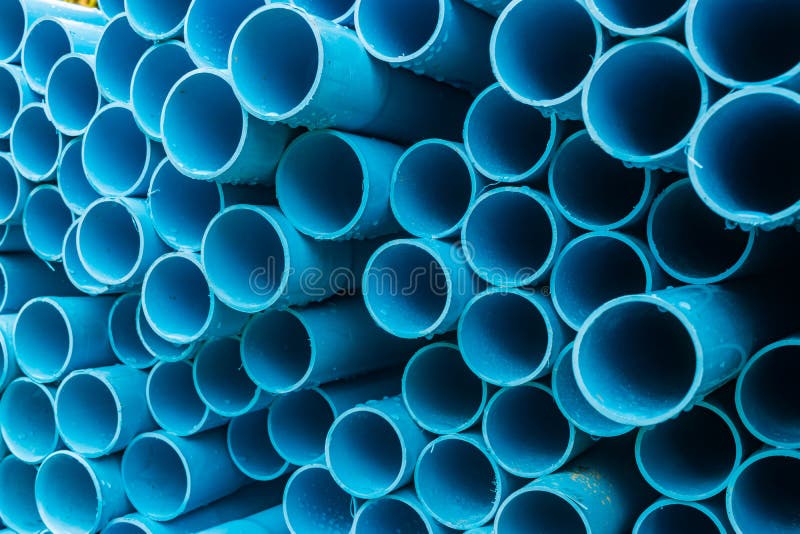 Pvc Gutters for Water Supply System Stock Image - Image of pressure ...