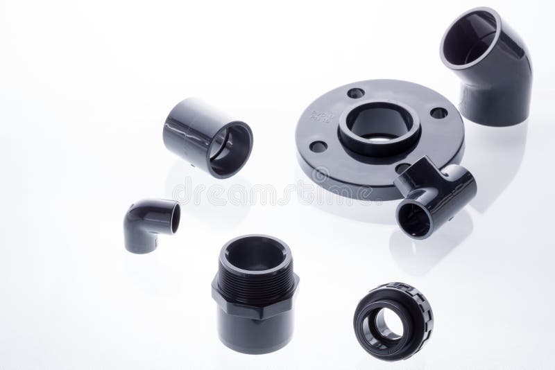 PVC-U fitting stock photo. Image of technology, material - 104065166