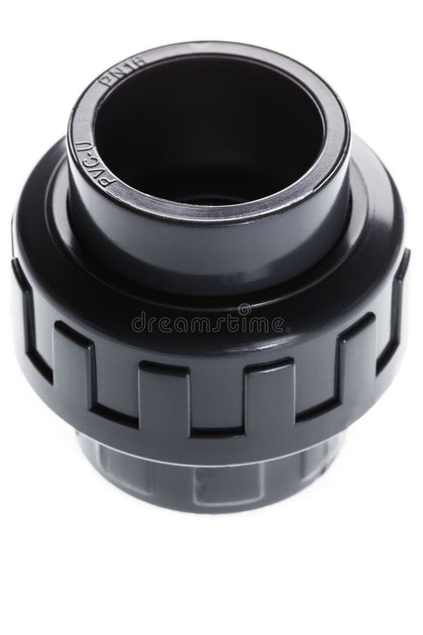 PVC-U fitting stock photo. Image of isolated, white - 104065050