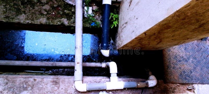 Pvc Pipe Laid on the Ground Stock Photo - Image of articulation, clamp ...