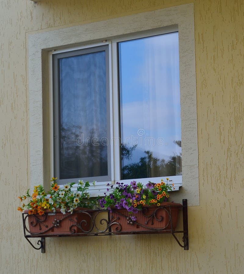 PVC window detail stock image. Image of window, structure - 64060913