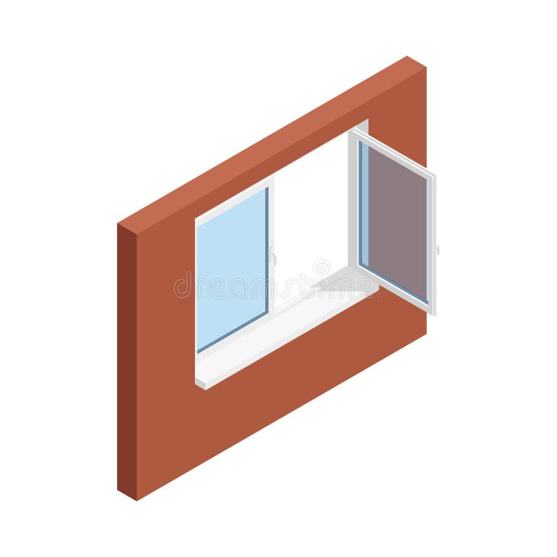 Pvc Window Icon stock vector. Illustration of architecture - 238862521